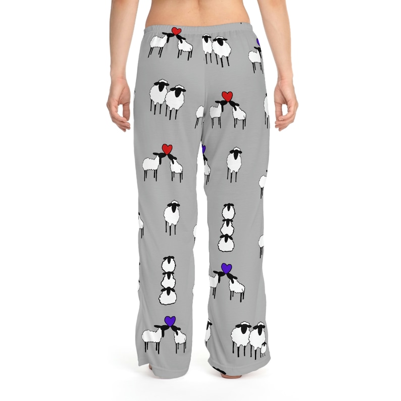 Sheep Print Custom Pajama Pants Women's Pajama Pants Winter Holiday ...