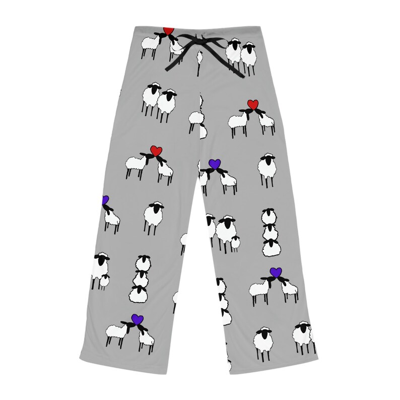 Sheep Print Custom Pajama Pants Women's Pajama Pants Winter Holiday ...
