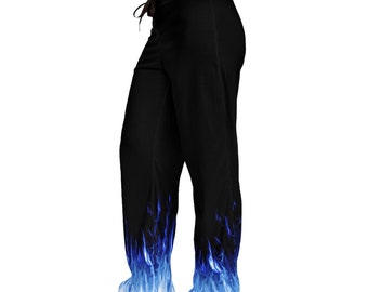 Blue Fire Pants - Etsy
