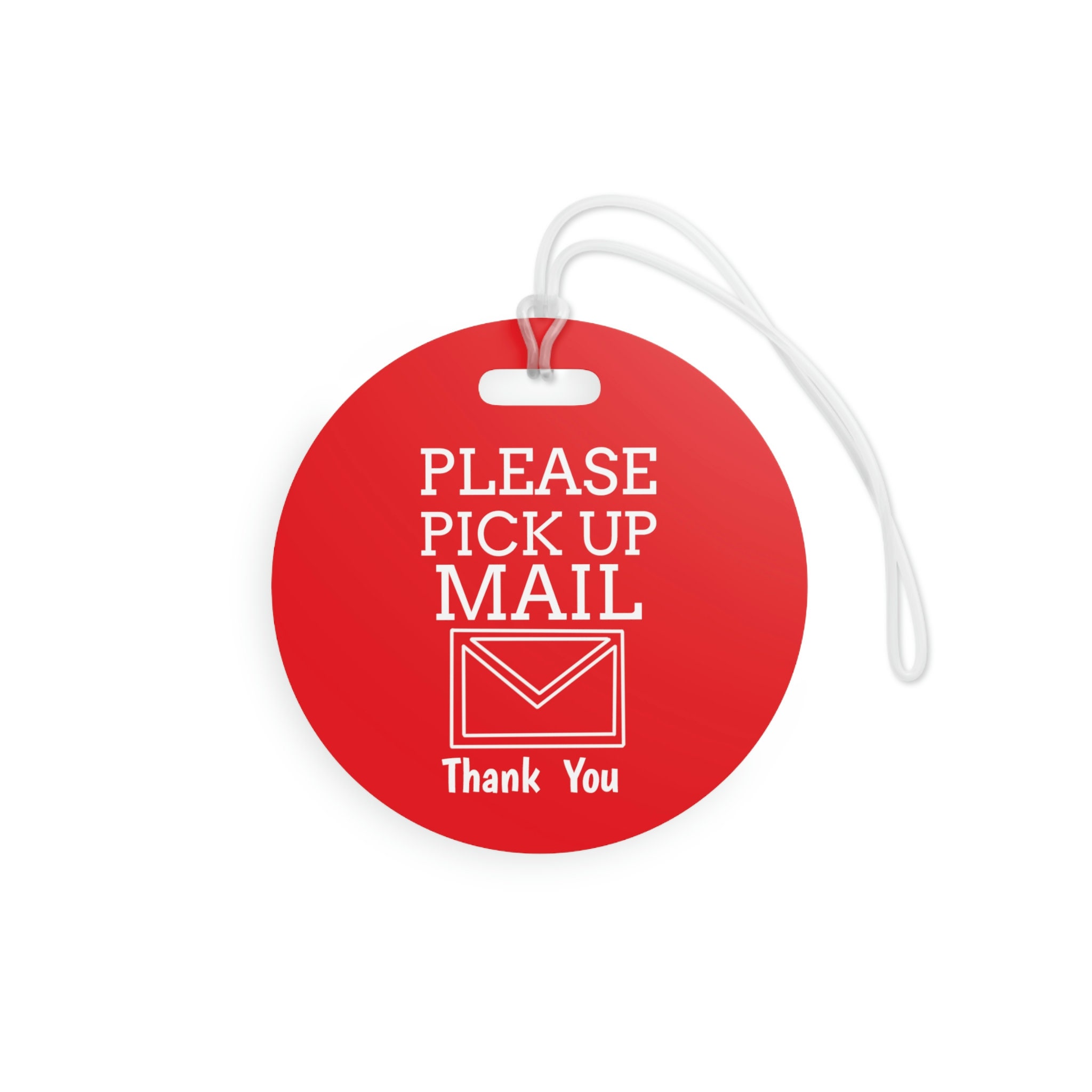 Please Pick up Mail Red Flag Outgoing Mail Custom Personalized Mail Tag ...