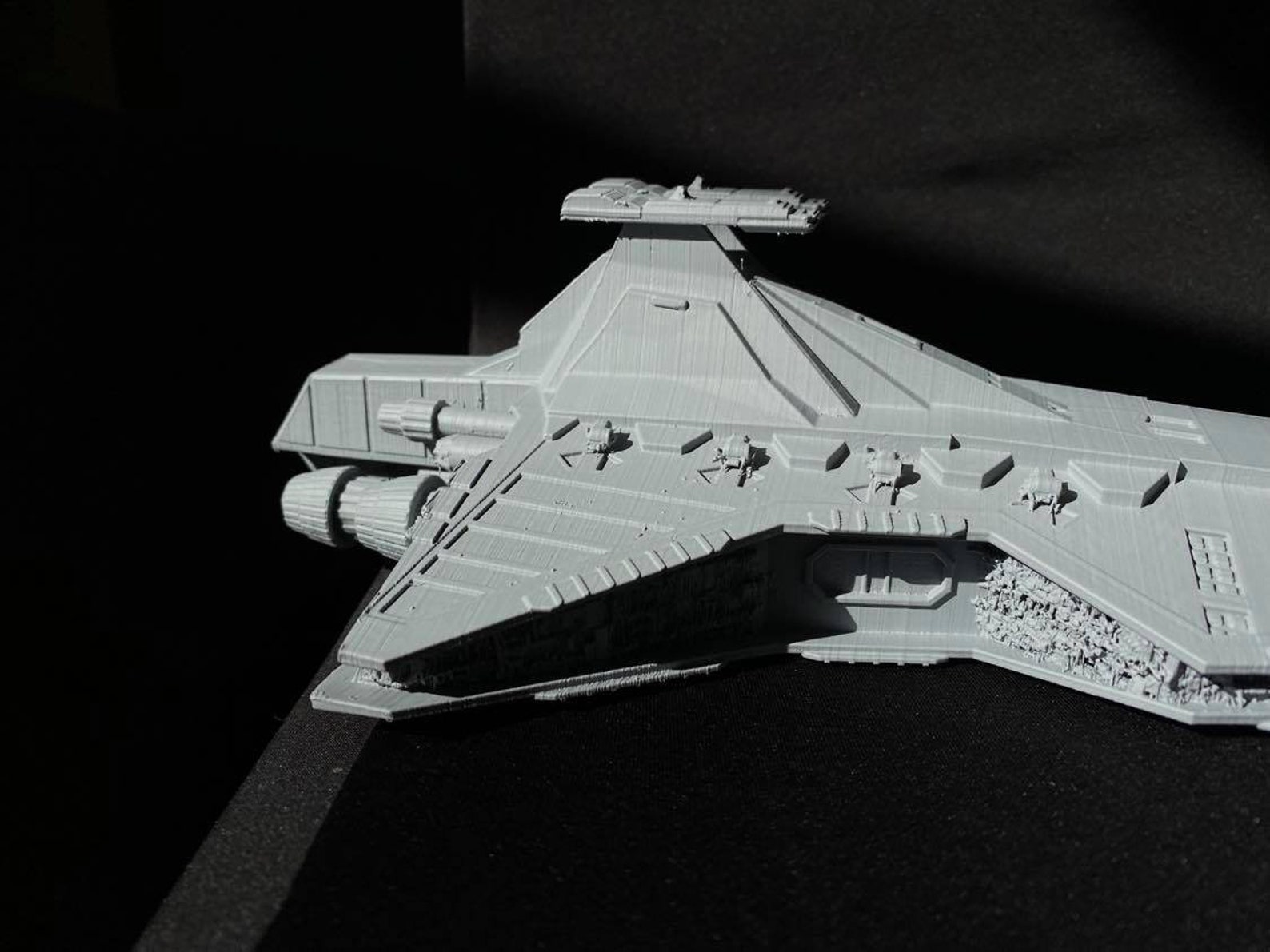 Large Imperial Class Venator 3D printed in PLA filament | Etsy