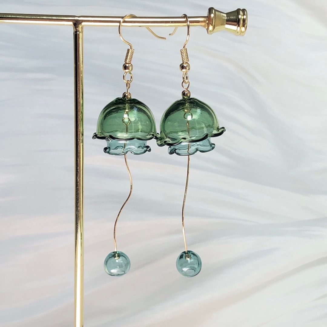Lily of the Valley Dangle Earring Wind Chime Earring Green - Etsy