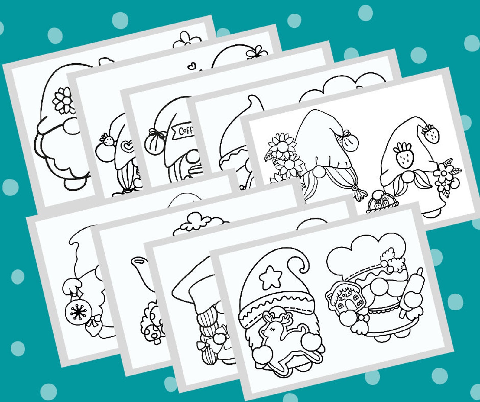 Personalised Gonk Colouring in Printable Download - Etsy