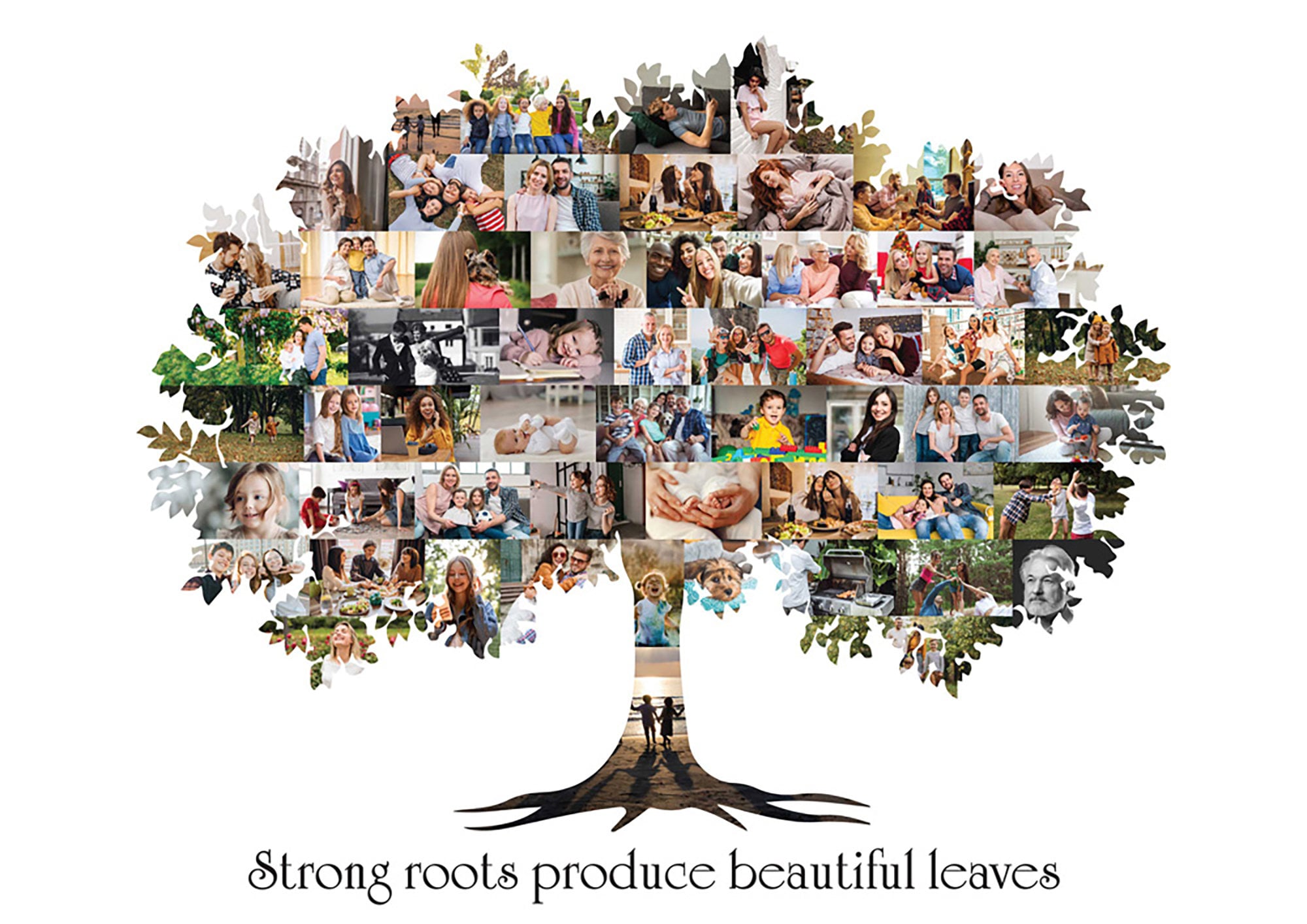 Family Tree Photo Collage Gift - Family Tree Personalised Gift - Family ...