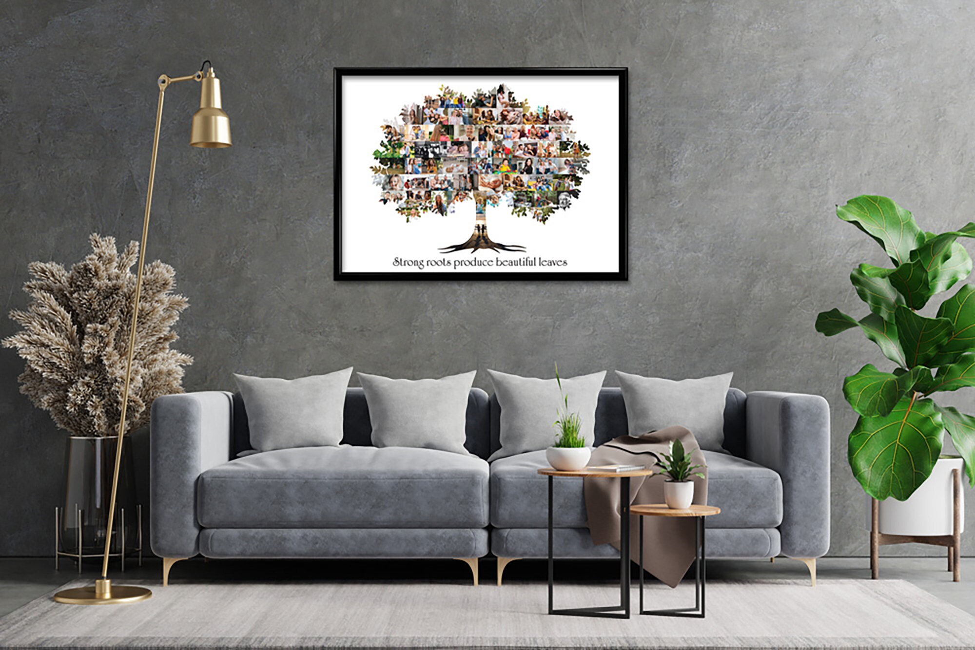 Family Tree Photo Collage Gift - Family Tree Personalised Gift - Family ...