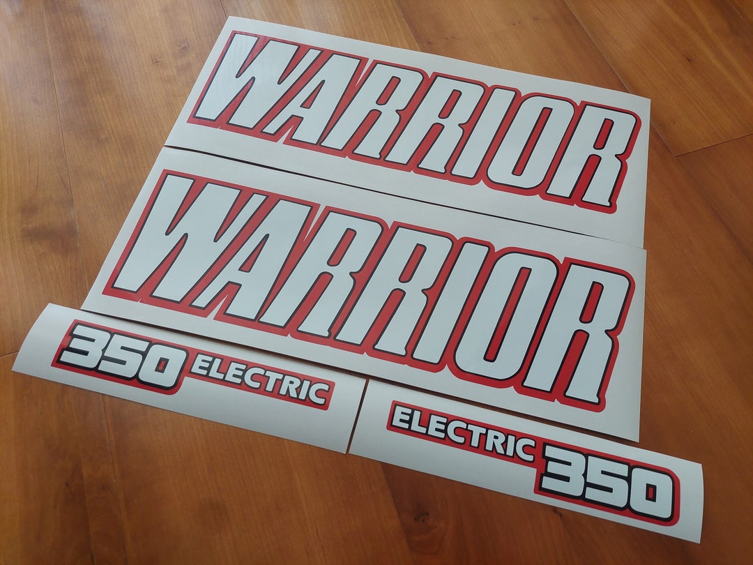 Warrior 350 - YFM Quad Decals ATV 350 Electric - Sticker Kit - Etsy
