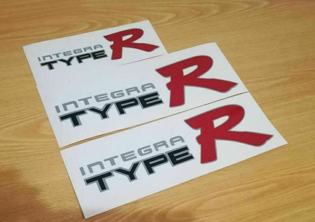 Integra DC2 Type R Fits DC2 B18 Reproduction Side Decal / - Etsy