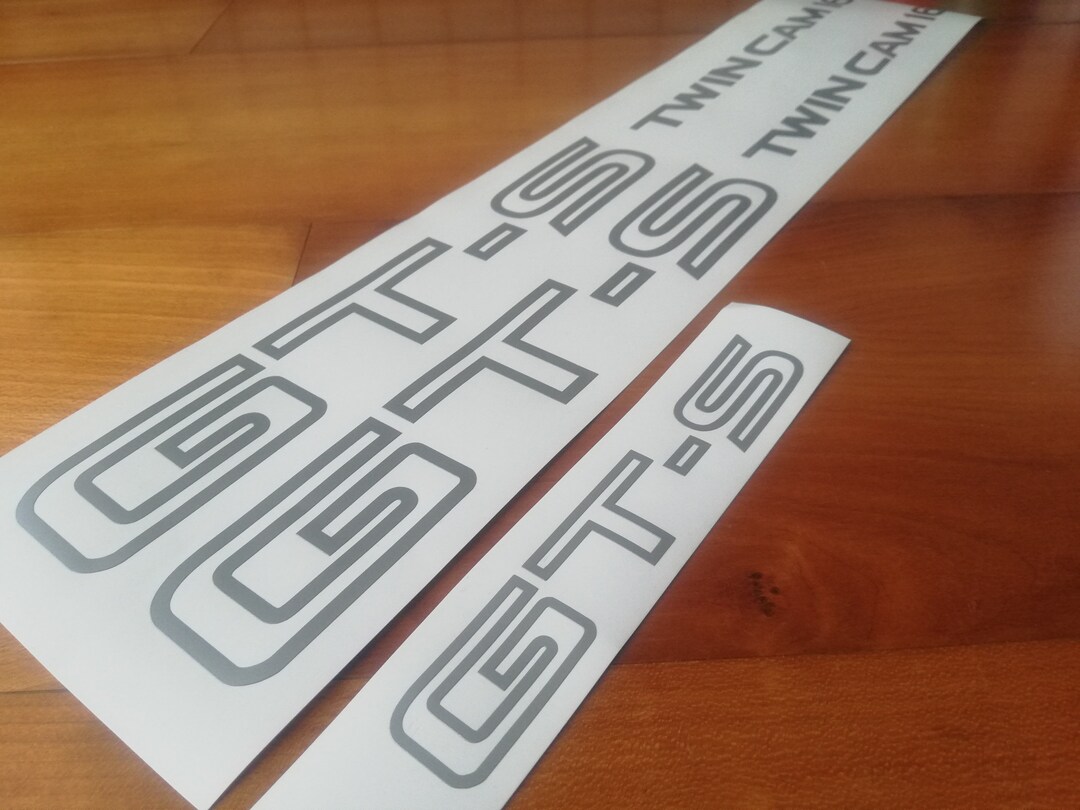 AE92 Corolla GT-S Replacement Side Decals / Stickers - Fits GT-S Twin ...