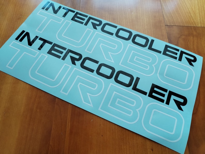 Side Decals Intercooler Turbo Pajero MK1 - Fits Mitsubishi ...