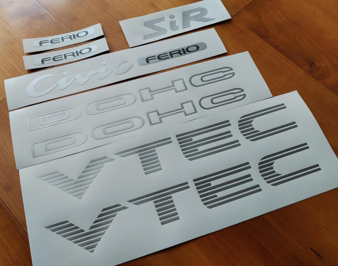 EG Ferio Sir Sticker Kit - Fits Civic EG Ferio - Side Rear Decal ...