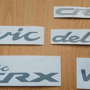 Civic CRX Delsol Vti - Stickers Decal Kit - Fits Del Sol - D Series D16 ...