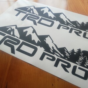 Pro TRD Bedside Decals Pick-up - off Road - Fits Tacoma Tundra ...