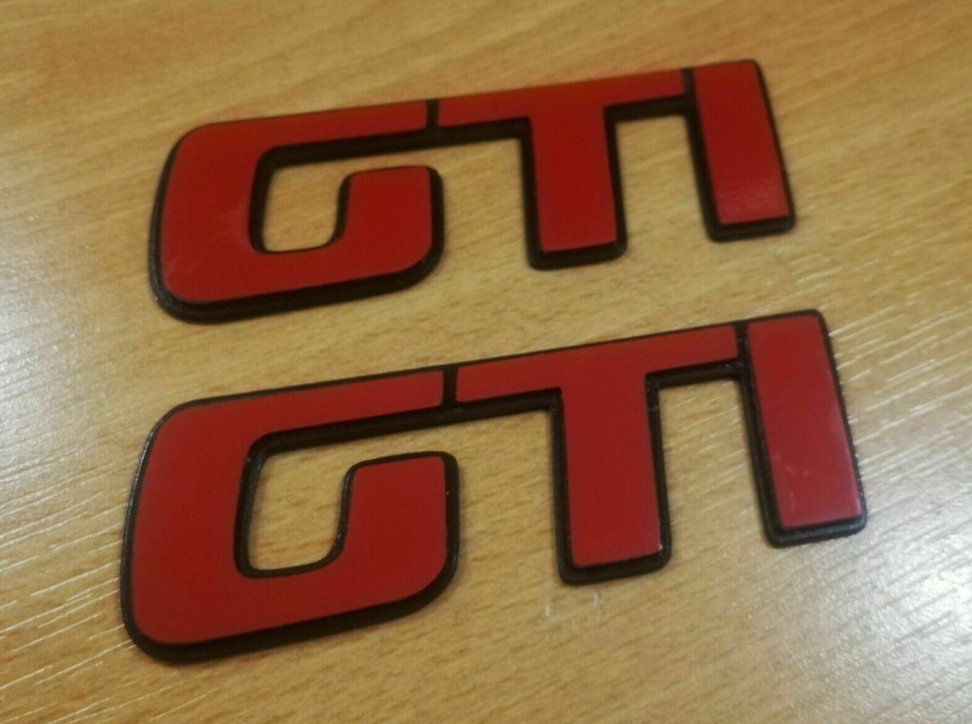 2x 106/306 GTI Reproduction 3D Emblem - Fits GTI 106 - Door Emblem ...
