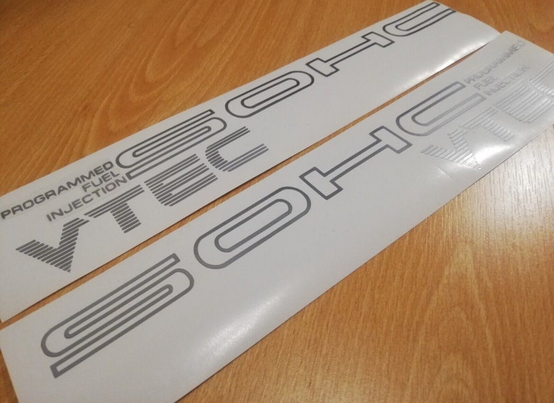 EF Civic CRX Side Sticker 88-91 SOHC Pgmfi Vtec Decal - Etsy