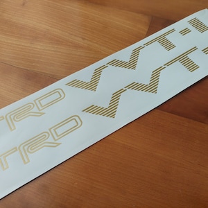 VVTI Side Decals - Fits TRD Dohc Vvt-i Corolla Yaris Scion GT86 Auris ...
