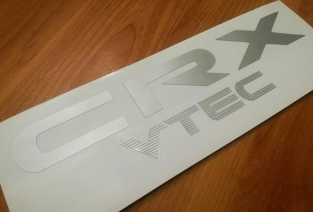 CRX Civic ED9 / EE9 Vtec - Rear Reproduction Decal Fits 88-91 D16 B16 ...
