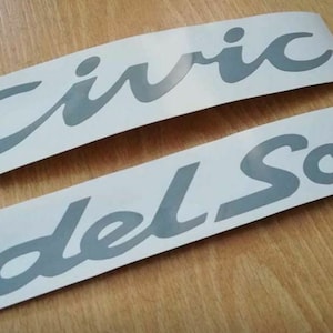 Civic CRX Delsol Vti - Stickers Decal Kit - Fits Del Sol - D Series D16 ...