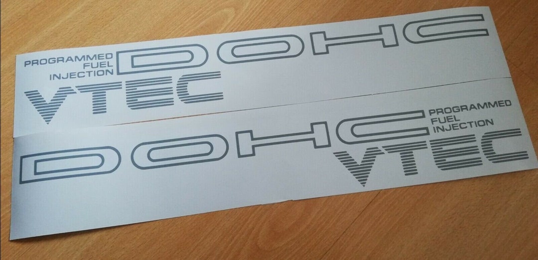 EF Civic CRX Side Sticker - 88-91 - DOHC Pgmfi Vtec Decal - Fits Civic ...
