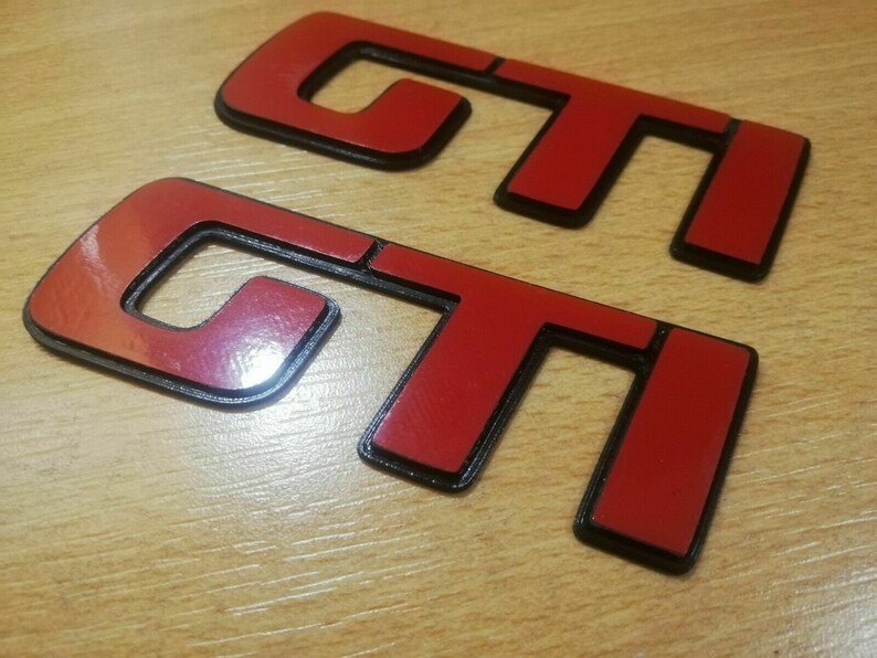 2x 106/306 GTI Reproduction 3D Emblem - Fits GTI 106 - Door Emblem ...