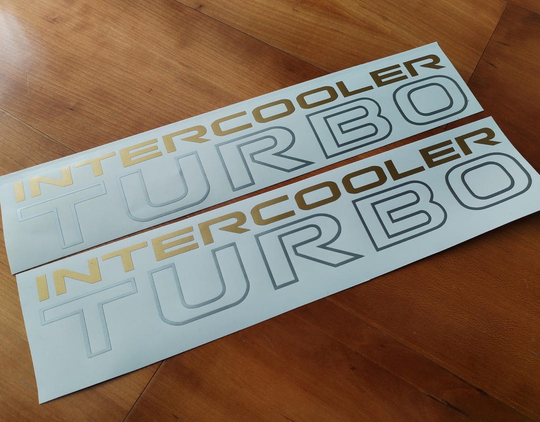 MK1 Pajero Side Decals OEM Look (gold) - Fits Mitsubishi Intercooler ...