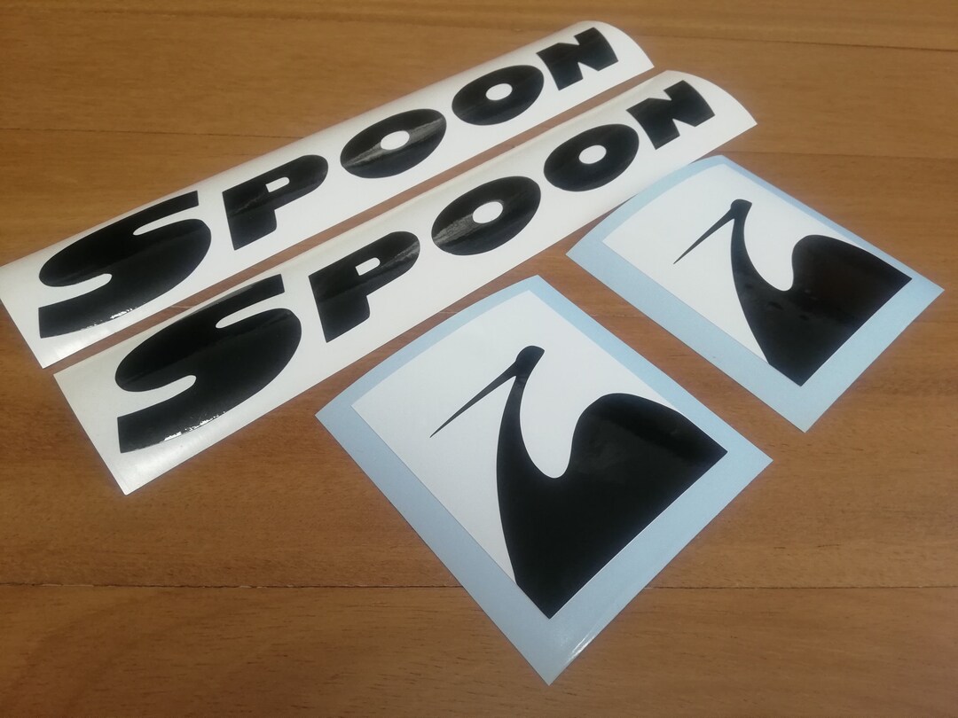 2x Spoon Reproduction Side Door Decal - JDM - Fits Civic Integra ...