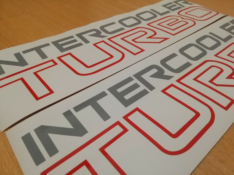 Side Decals Intercooler Turbo Pajero MK1 - Fits Mitsubishi ...