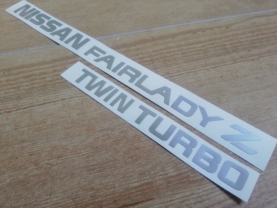 300ZX Fairlady Z Twin Turbo VG30DETT V6 Rear Reproduction Sticker Decal ...
