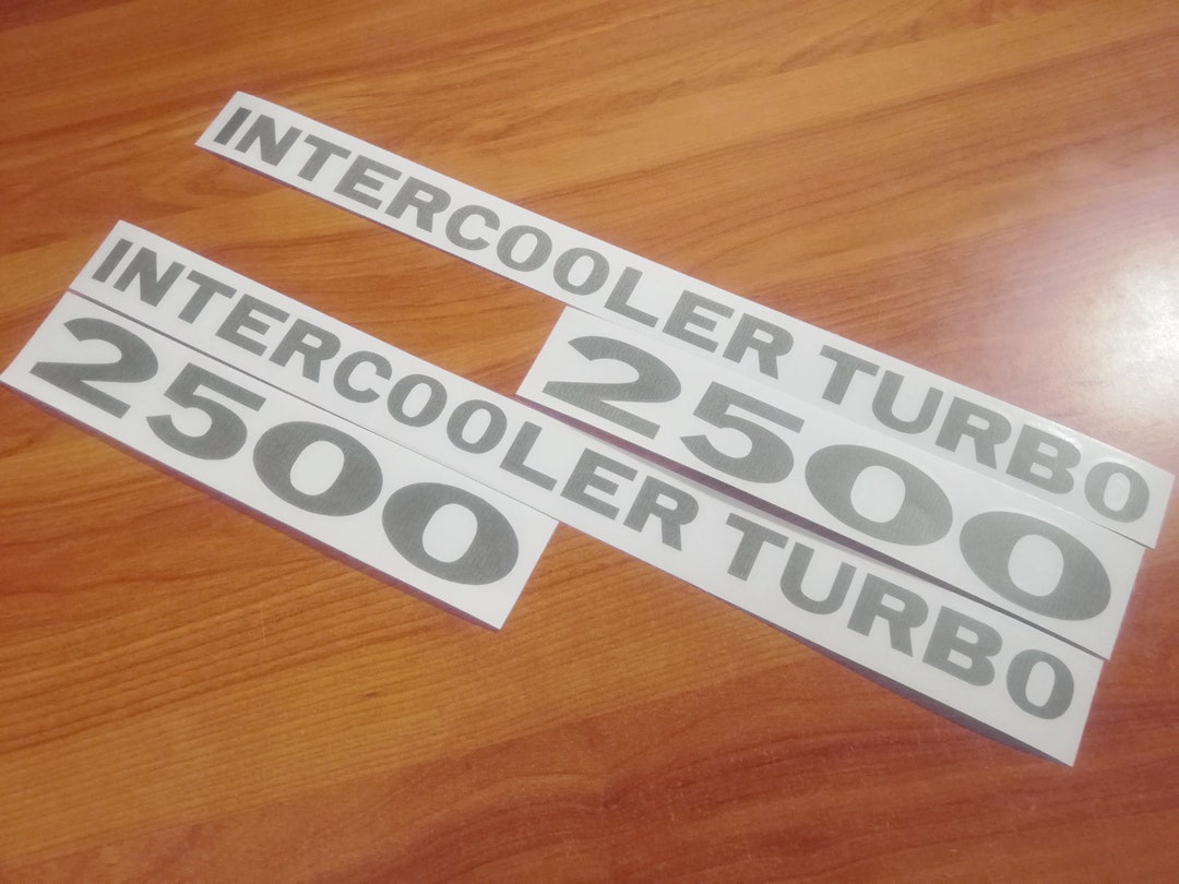 Decals Pajero Intercooler Turbo 2500 - Fits Mitsubishi - Reproduction ...
