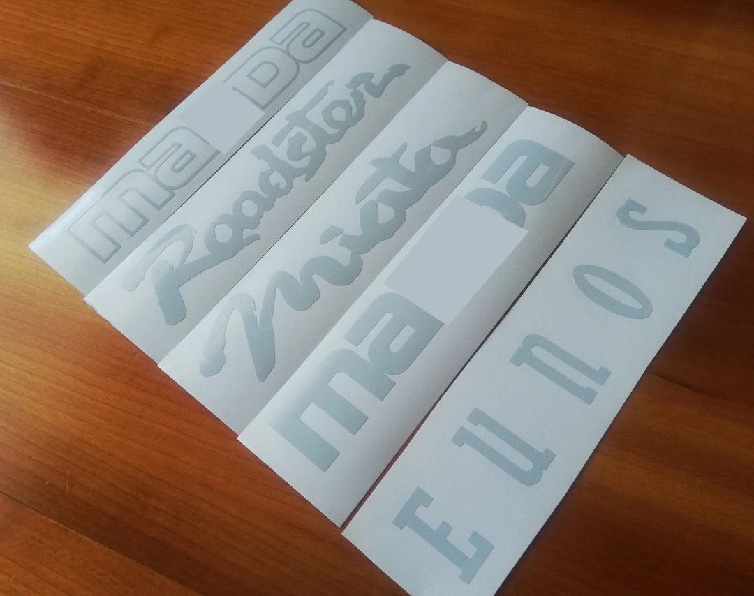 MX5 Front Bumper Logo - Miata Roadster Eunos NA/NB/NC - Decal / Sticker ...