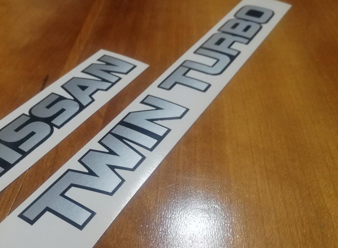 300ZX Twin Turbo - VG30DETT V6 - OEM Look Rear Reproduction Sticker ...