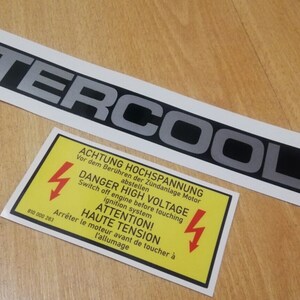 Polo G40 - Intercooler - High Voltage Decal - Fits VW MK3 ...