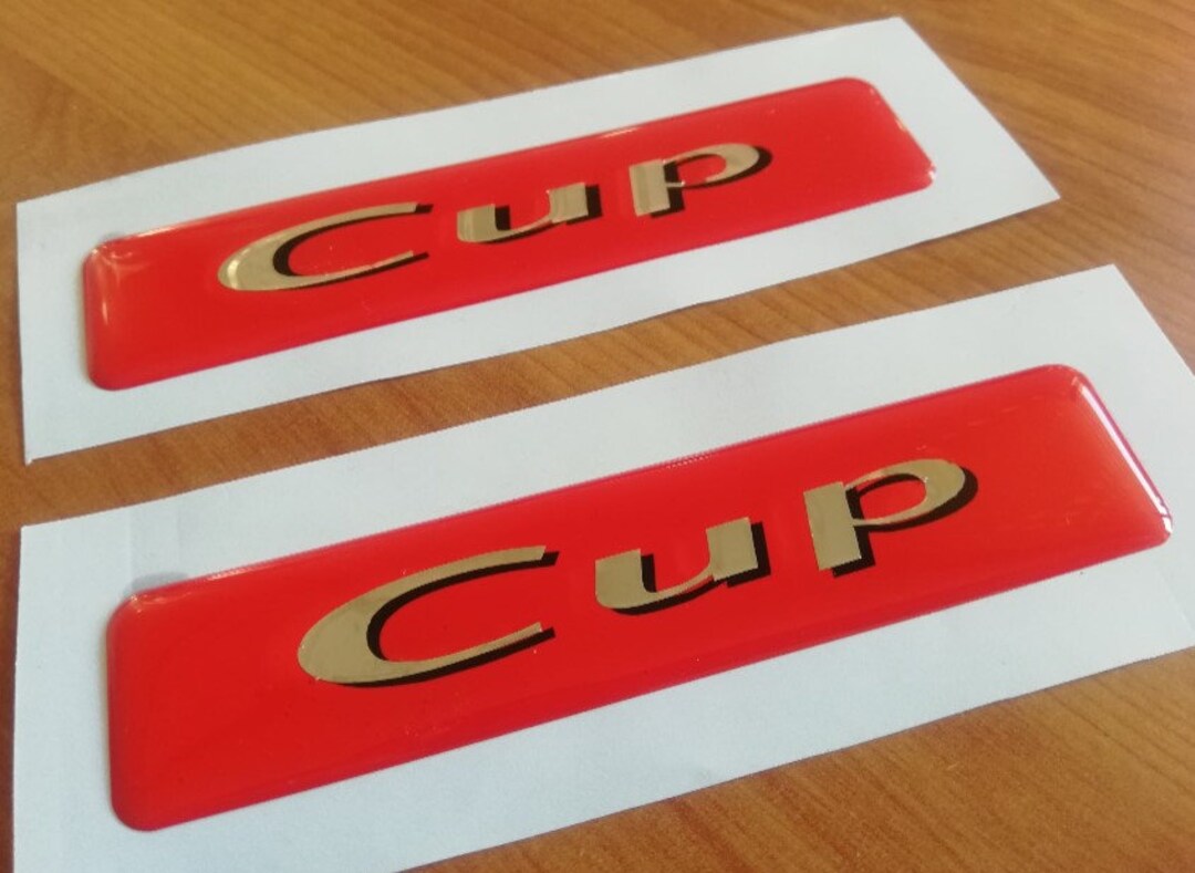 Saxo CUP - Side Emblems - Fits Cup Saxo - Reproduction Decals / Domed ...