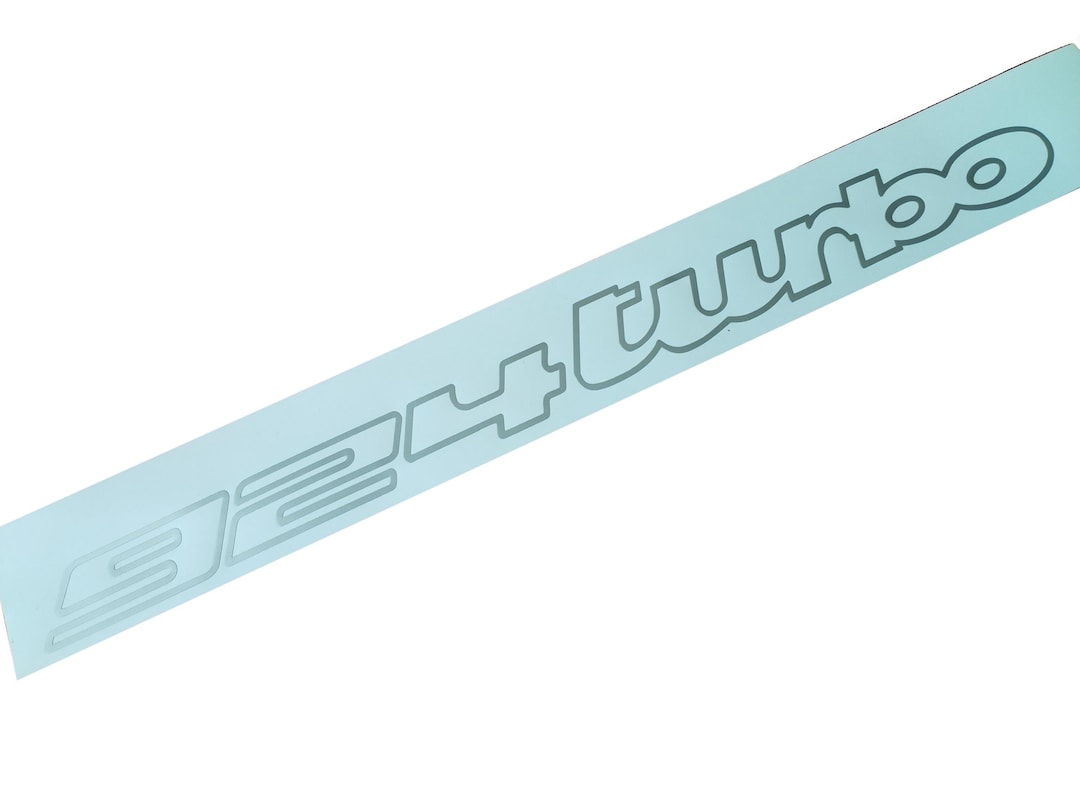 924 Turbo Rear Sticker - Fits 924 S Turbo Boot Decal - Zen Graphics ...