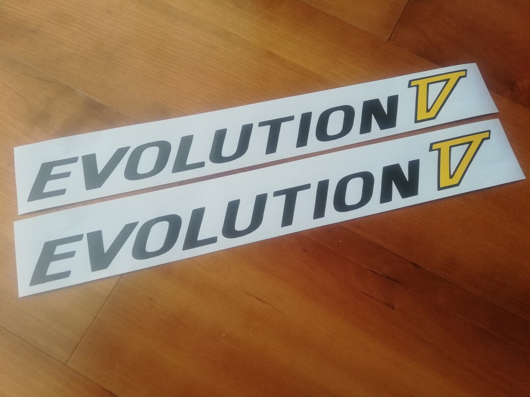 Lancer Evolution IV V VI Side Decals - Fits EVO 4 5 6 - Reproduction ...