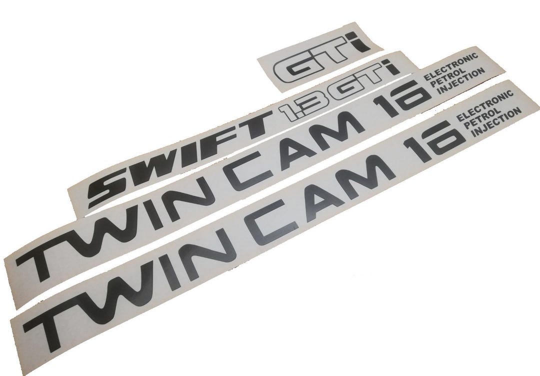 Swift MK1 - 1.3 Gti Twin Cam - Fits Swift GTI MK1 - Decal / Sticker Kit ...