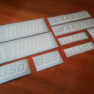 Warrior 350 - YFM Quad Decals ATV Banshee - Sticker Kit - Etsy