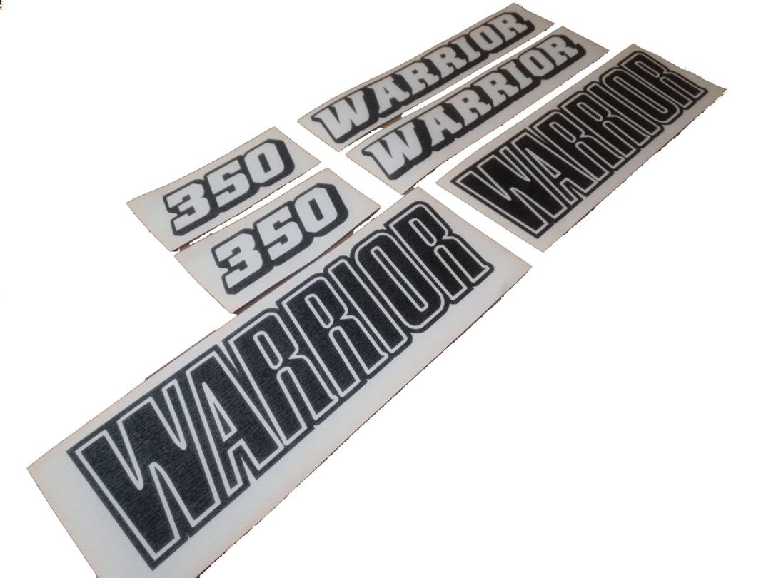 Warrior 350 - YFM Quad Decals ATV Banshee - Sticker Kit - Etsy
