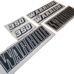 Warrior 350 - YFM Quad Decals ATV Banshee - Sticker Kit - Etsy
