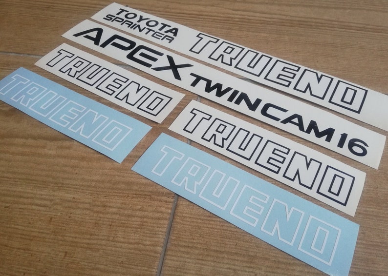 AE86 Corolla Apex - Fits Trueno Twin Cam 16 Sprinter - Sticker ...