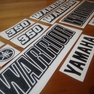 Warrior 350 - YFM Quad Decals ATV Banshee - Sticker Kit - Etsy