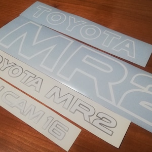 MR2 MK1 AW11 Decal Kit - Fits MR2 84-88 - Twin Cam 16 Sticker ...
