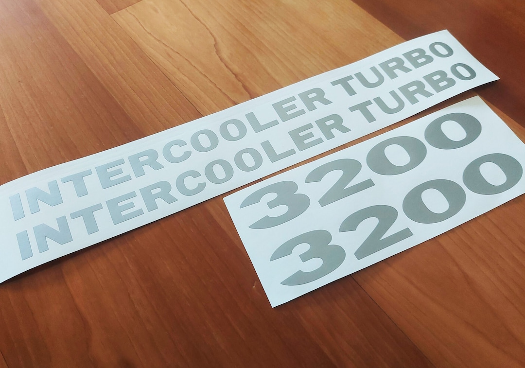 Decals Pajero Intercooler Turbo 3200 - Fits Mitsubishi - Reproduction ...