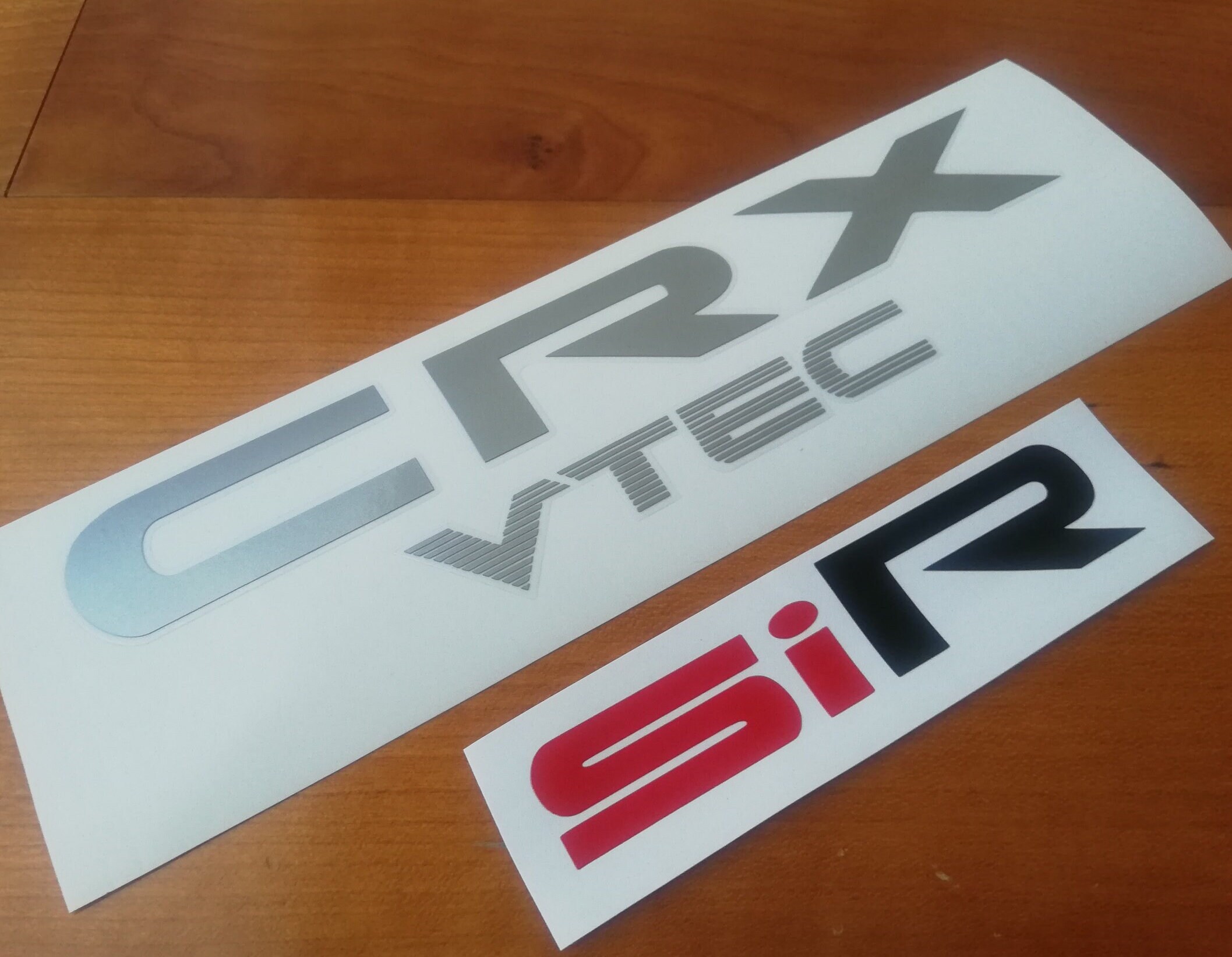 CRX - Ed / Ef / Ee - "crx Vtec" + "sir" Decal - Fits 88-91 Civic CRX ...