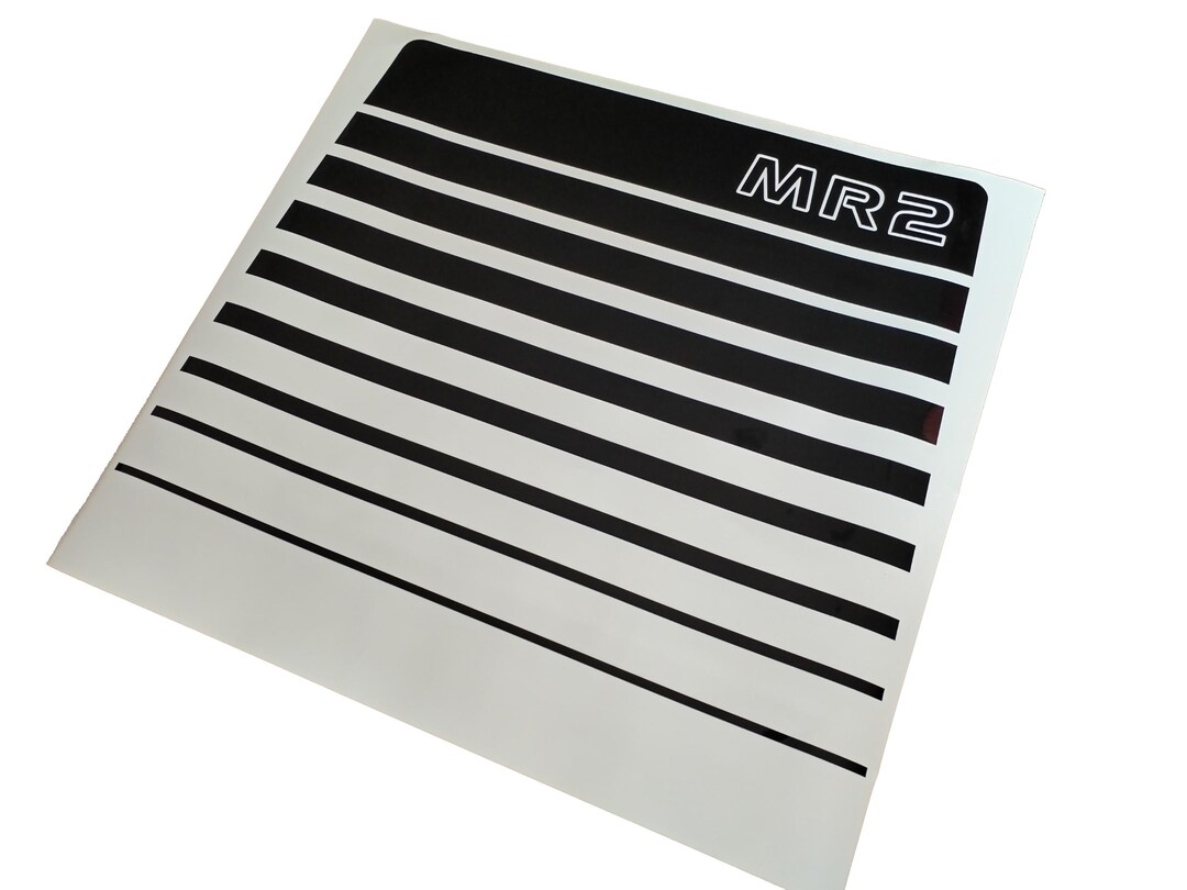 MR2 MK1 AW11 Decal Hood Bonnet Stripe - Fits MR2 84-88 - Twin Cam 16 ...