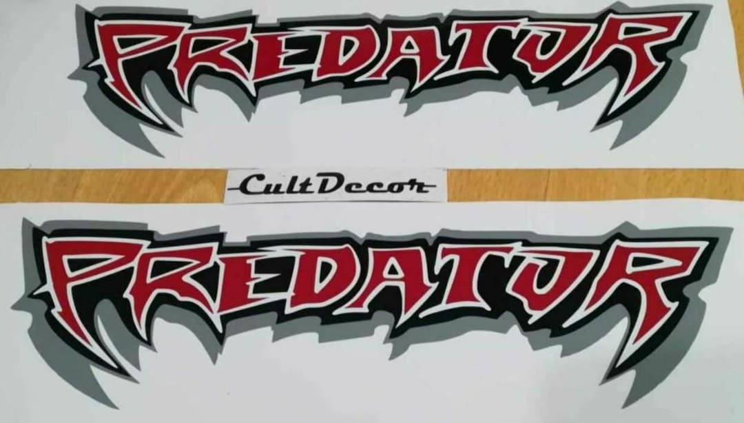 Predator 2x Side Decals 4x4 ATV Fits Polaris Decals / Sticker Kit - Etsy