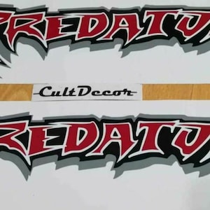 Predator 2x Side Decals 4x4 ATV Fits Polaris Decals / Sticker Kit - Etsy