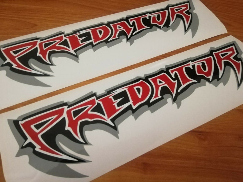 Predator 2x Side Decals 4x4 ATV Fits Polaris Decals / Sticker Kit - Etsy