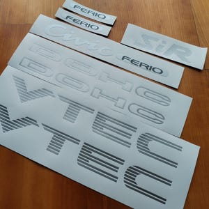 EG Ferio Sir Sticker Kit - Fits Civic EG Ferio - Side Rear Decal ...