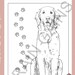 Golden Retriever Coloring Page Digital Download Printable - Etsy