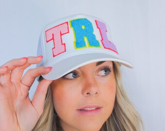 Custom Letter Hat - Etsy